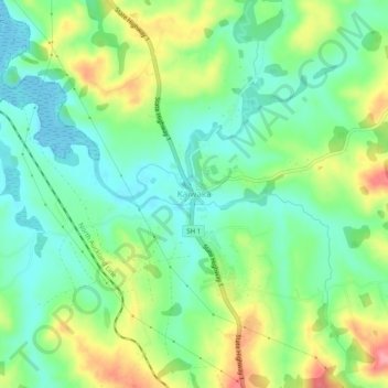 Kaiwaka topographic map, elevation, terrain