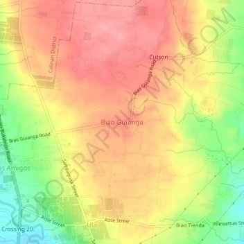 Biao Guianga topographic map, elevation, terrain