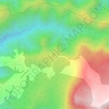 Reserva natural la patasola topographic map, elevation, terrain