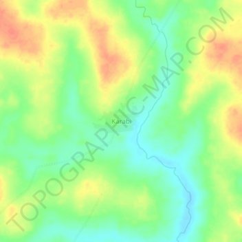 Karabi topographic map, elevation, terrain