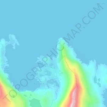 Tortula Cove topographic map, elevation, terrain