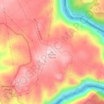 Marco topographic map, elevation, terrain