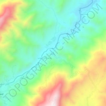 Ragay topographic map, elevation, terrain