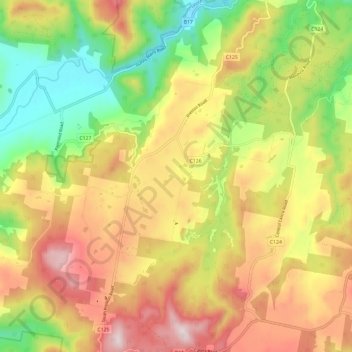 Preston topographic map, elevation, terrain