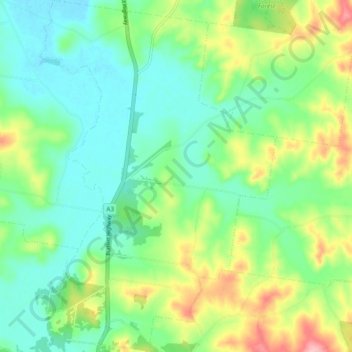 Glan Devon topographic map, elevation, terrain