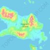 Dobu Island topographic map, elevation, terrain