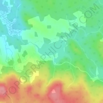 Lay Lake topographic map, elevation, terrain