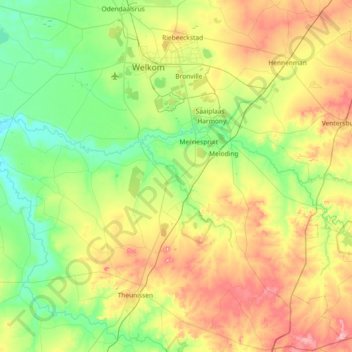 Sand River topographic map, elevation, terrain