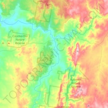 Numeralla topographic map, elevation, terrain