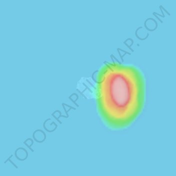 Fairway Rock topographic map, elevation, terrain