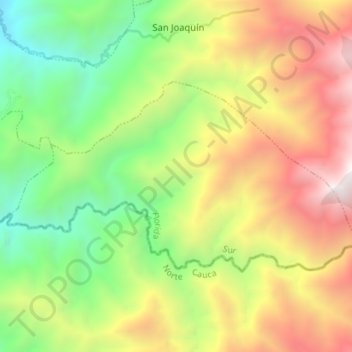 Las Brisas topographic map, elevation, terrain
