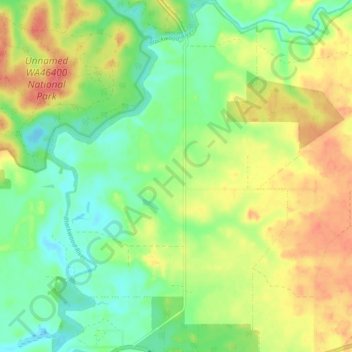 Warner Glen topographic map, elevation, terrain