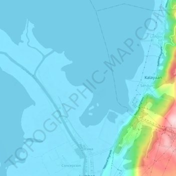 Wawa topographic map, elevation, terrain