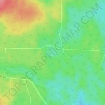 Lake Irwin topographic map, elevation, terrain