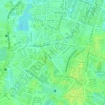 Sektor 7C topographic map, elevation, terrain
