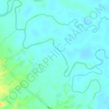 Bicol River topographic map, elevation, terrain